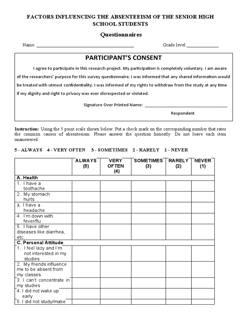 Group 4 Questionnaire | PDF | Classroom | Teachers