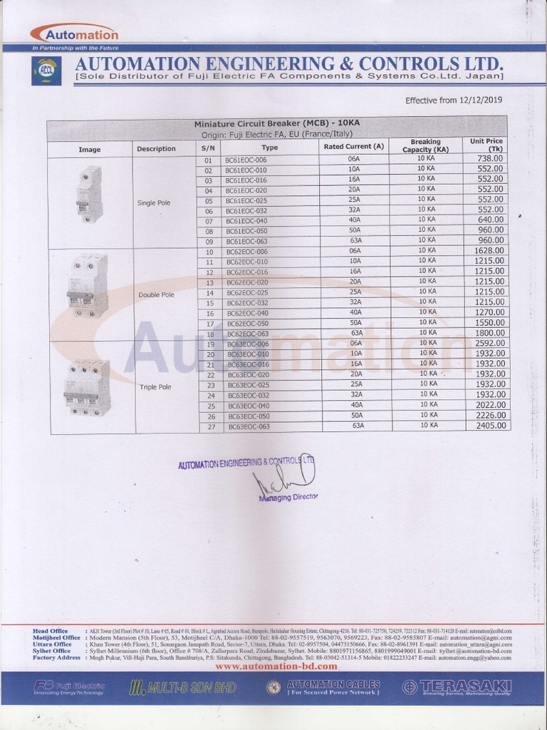 Automation New Price List | PDF