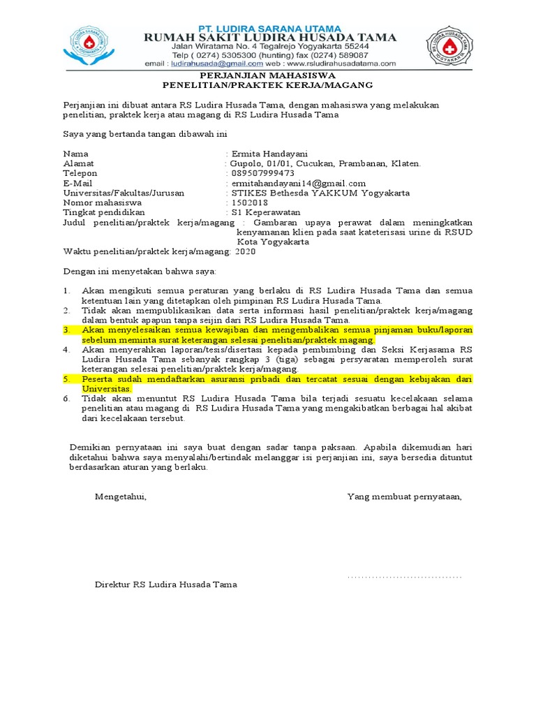 Mou Magang | PDF