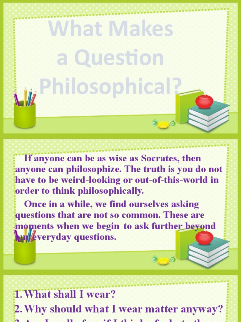 Understanding Philosophical Questions | PDF | Philosophy | Science ...