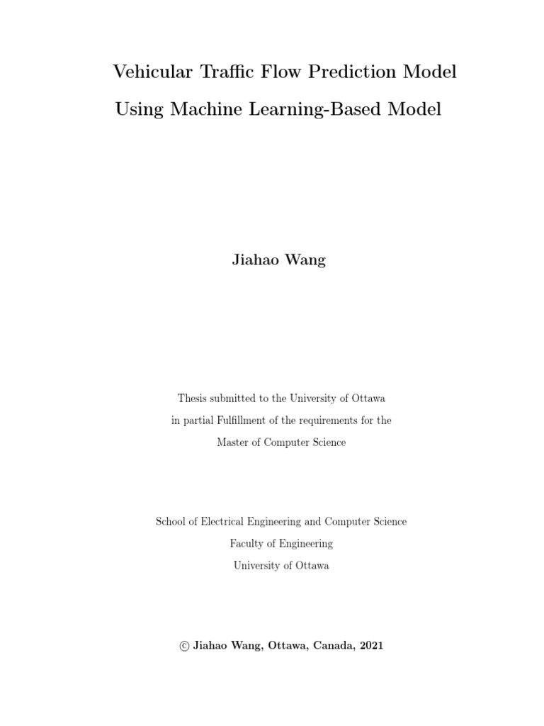 Wang Jiahao 2021 Thesis | PDF | Machine Learning | Regression Analysis