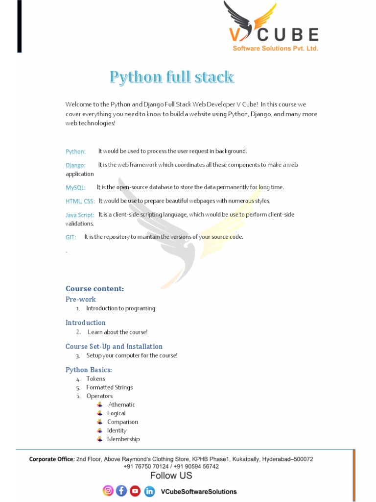 Python Training In Kphb Hyderabad Pdf Method Computer Programming Python Programming