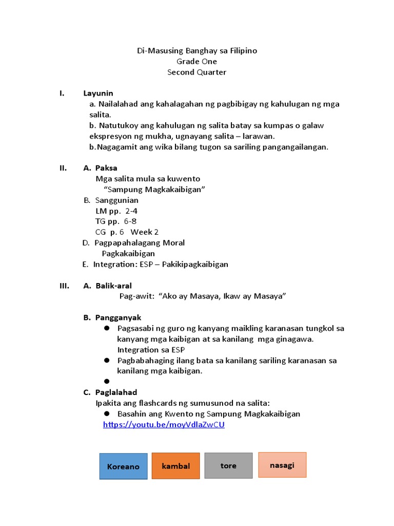 Filipino 3rd LP | PDF