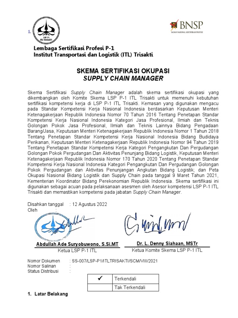 Data Terbaru Skema Itl Trisakti | PDF
