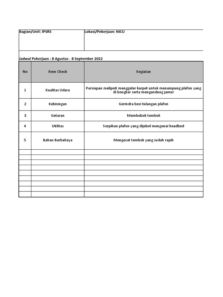 PRE-CONSTRUCTION RISK ASSESSMENT | PDF