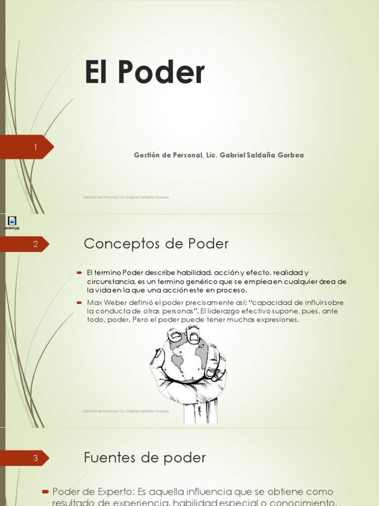El Poder en Las Organizaciones 1615352819 | PDF | Liderazgo | Cognición