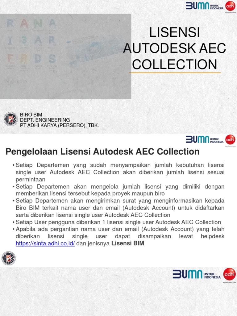 Pengelolaan Lisensi Autodesk AEC | PDF | Teknologi & Rekayasa