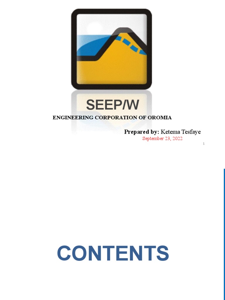 SEEP-W PowerPoint | PDF | Soil Mechanics | Porosity