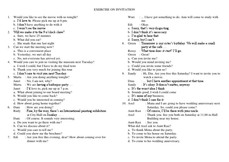 Spoken Invitation | PDF