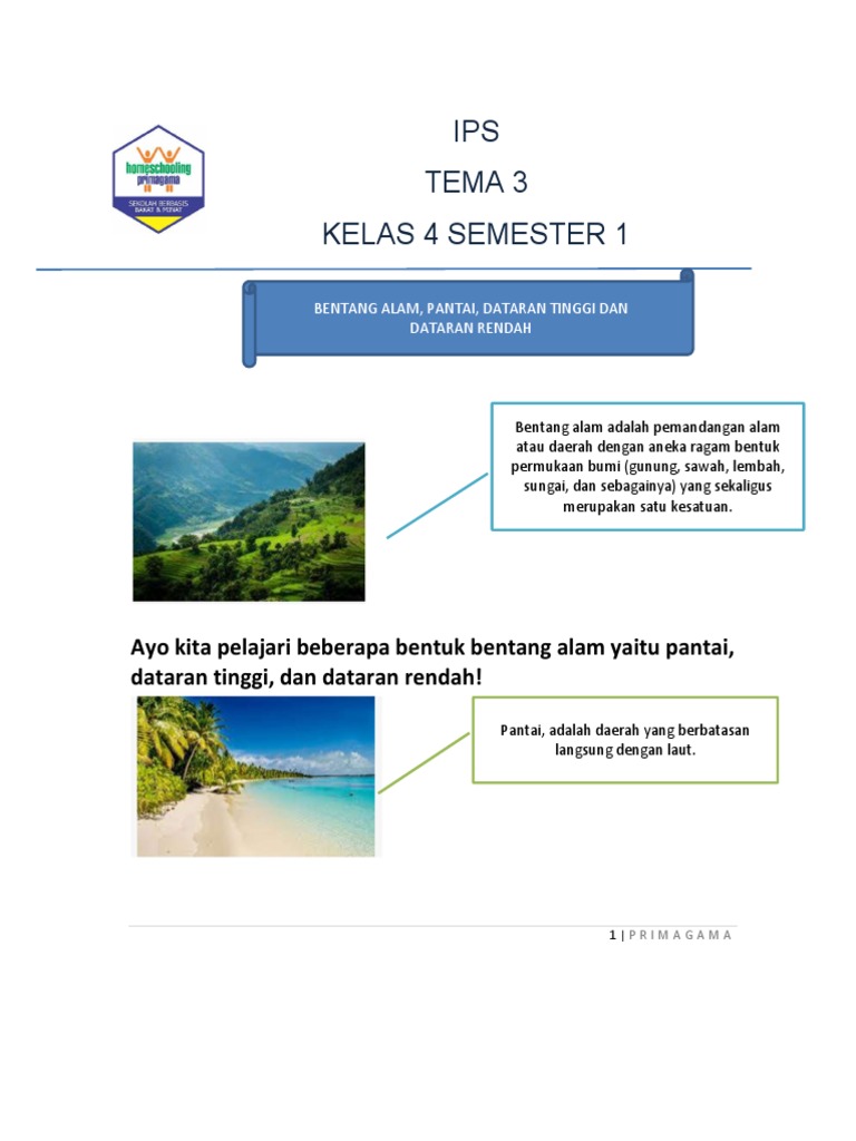 Bentang Alam: Pantai dan Dataran | PDF | Griya & Taman | Sains & Matematika