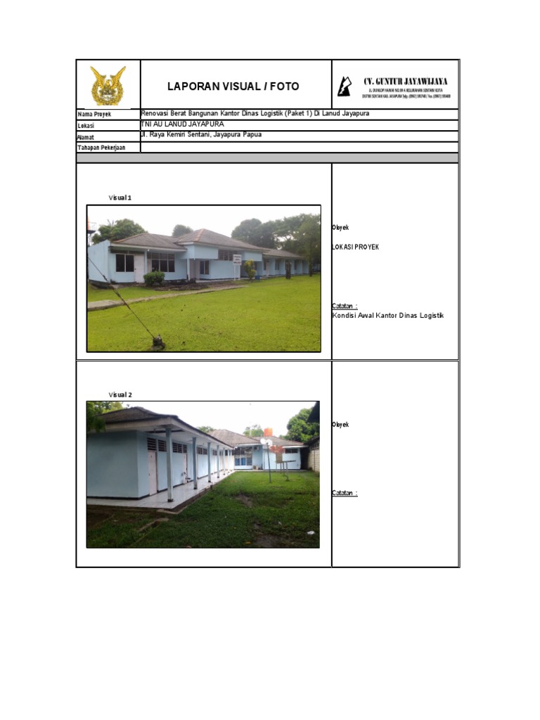 Lap. Visual Bulanan | PDF