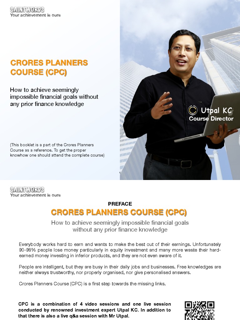 CPC Booklet | PDF | Financial Risk | Investment Fund