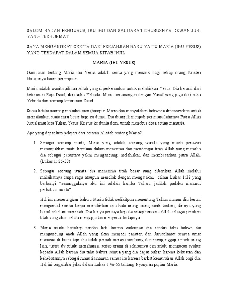 Maria Ibu Yesus | PDF