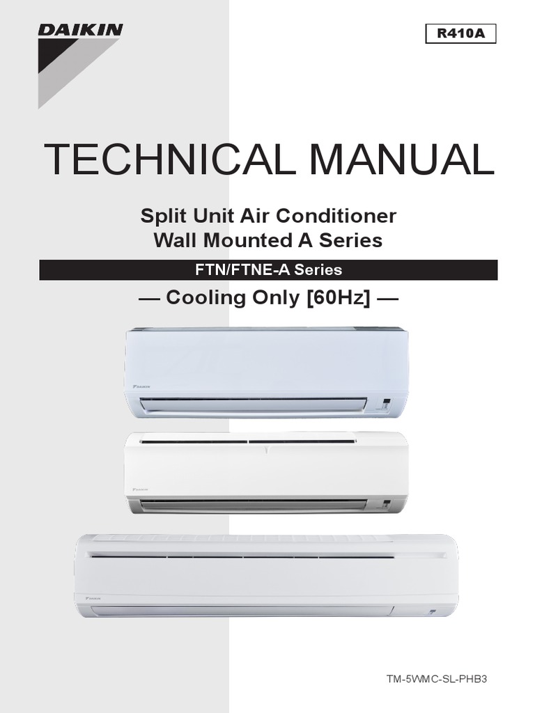 Daikin FTN Series AC Technical Manual | PDF | Air Conditioning ...