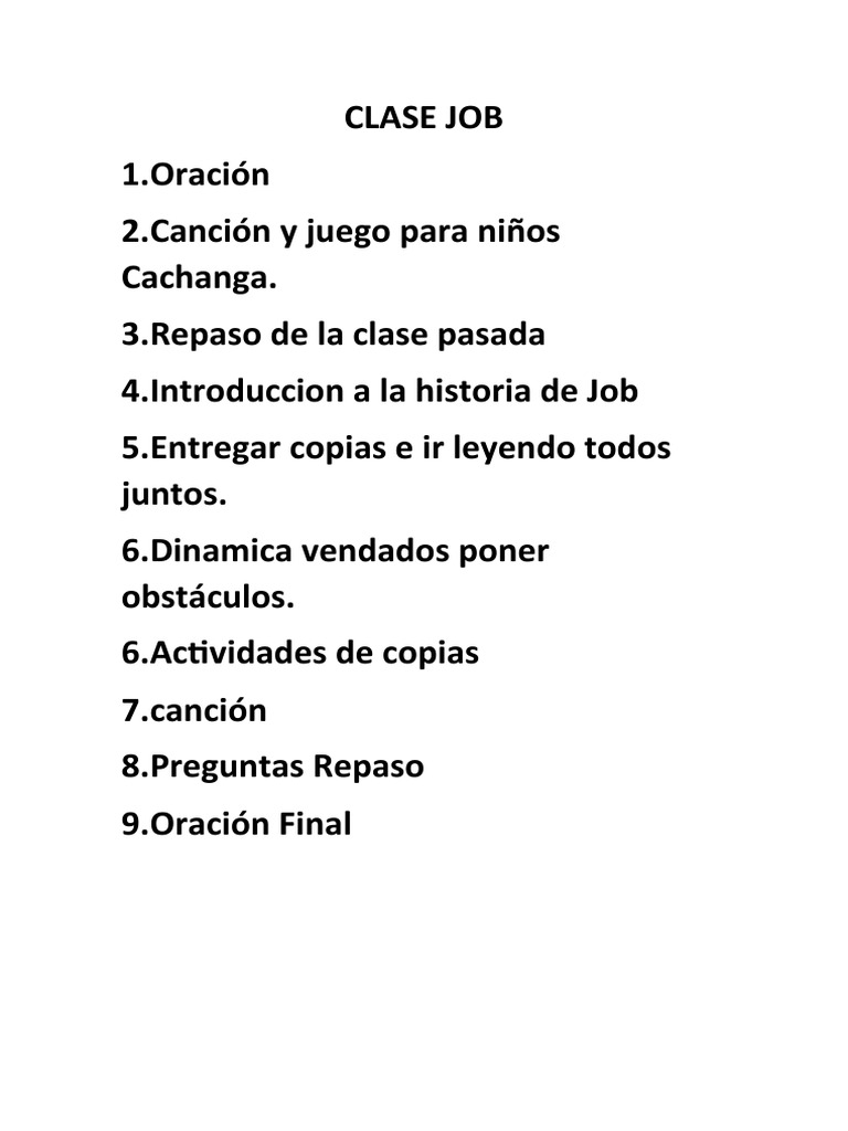 Clase Job | PDF