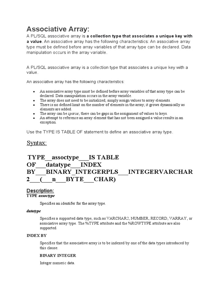 Associative Array | PDF | Array Data Type | Data Type