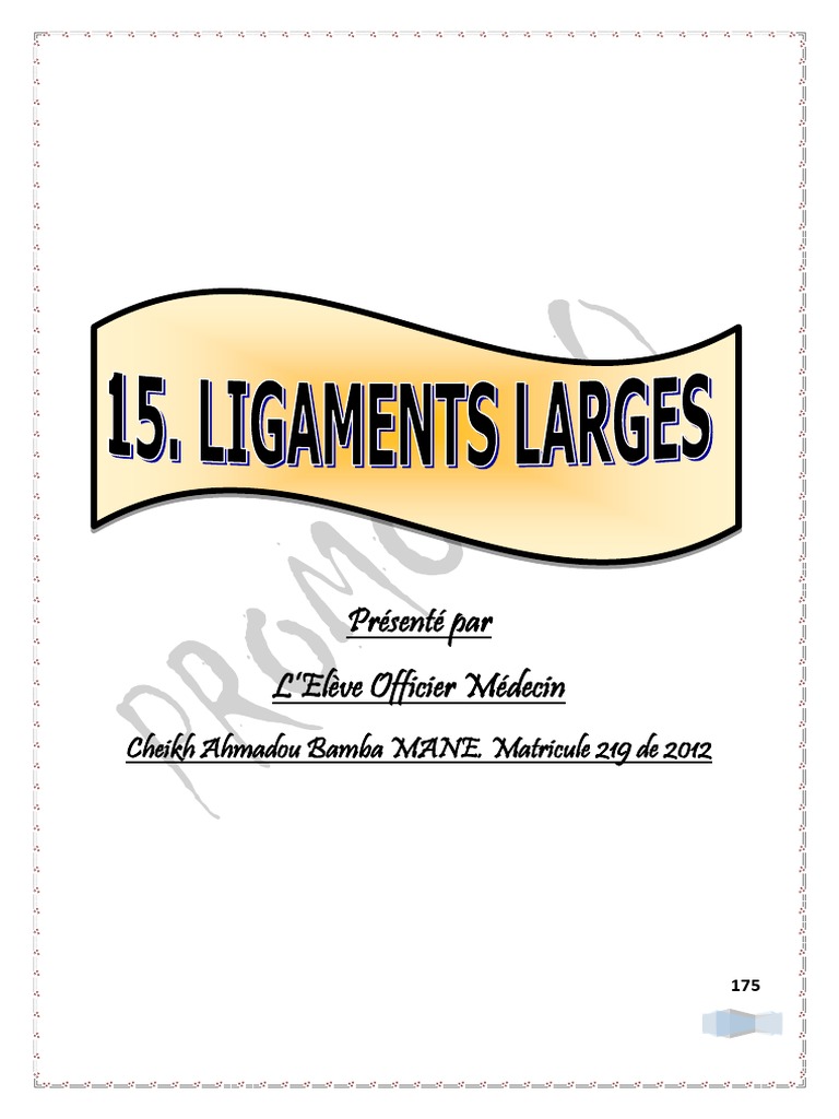 Ligament Large | PDF