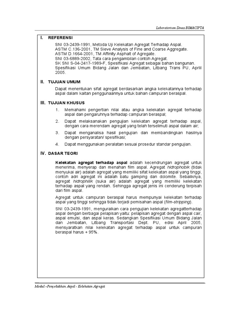 Lab Agr 4 - Kelekatan Agg. | PDF