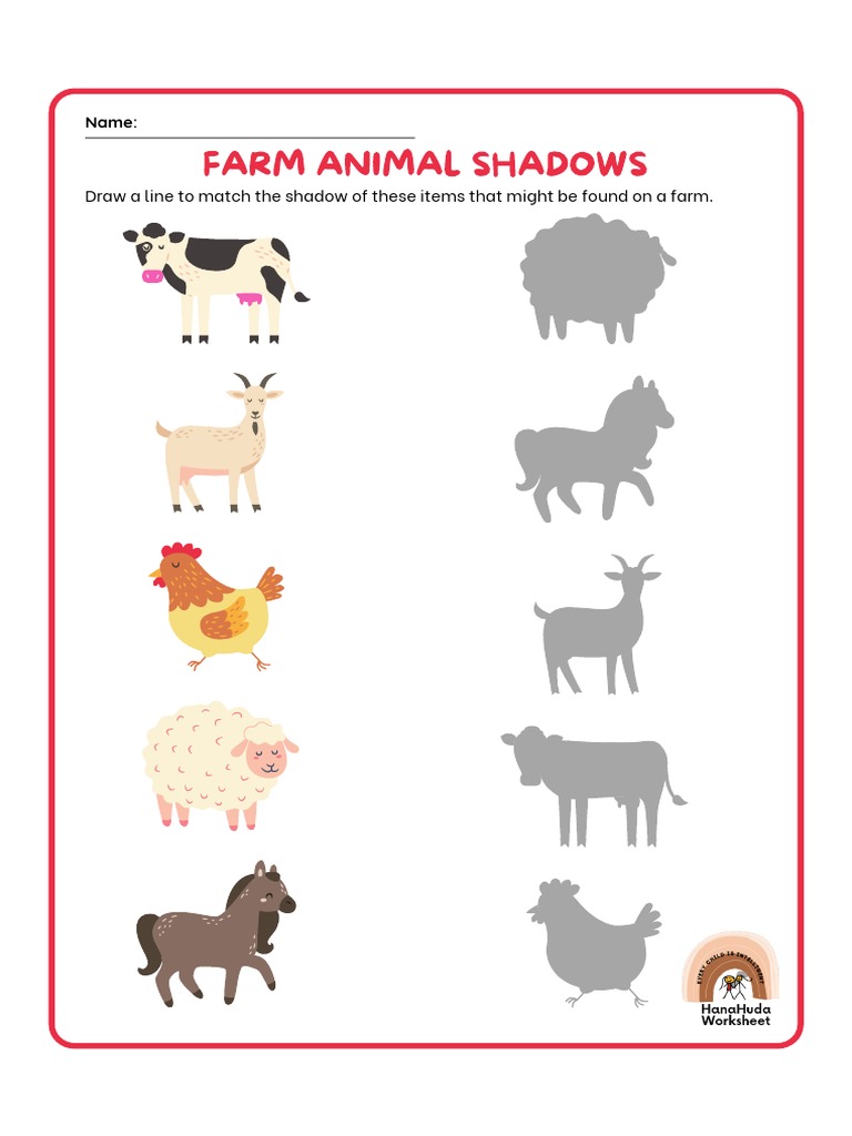 Matching Shadows Worksheet | PDF