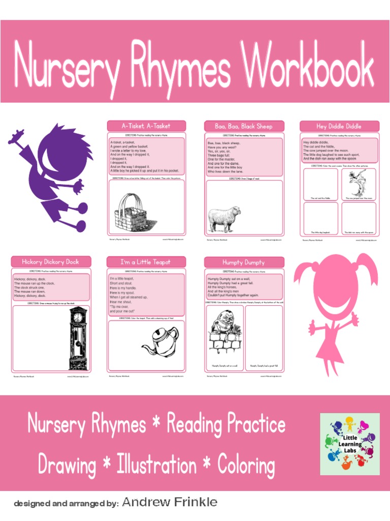 Nursery Rhymes Workbook Author Little Learning Labs | PDF | English ...