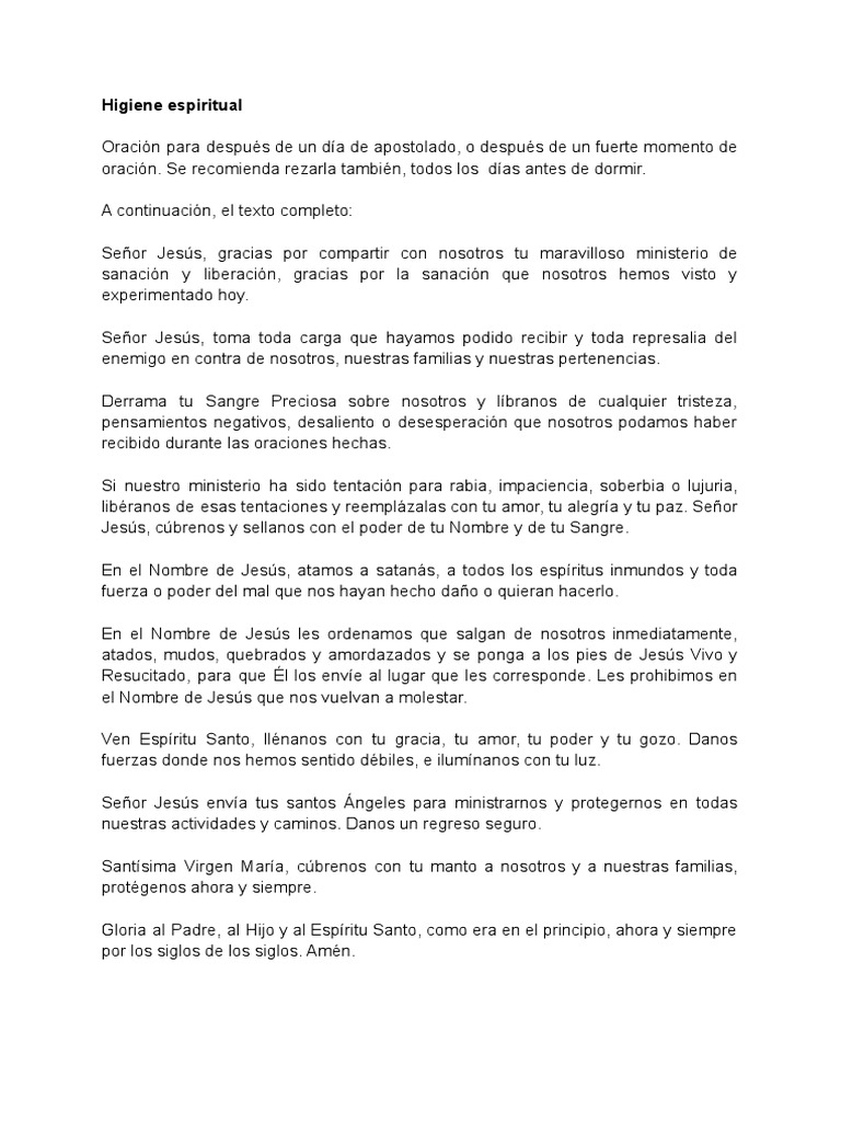 Higiene Espiritual Pdf