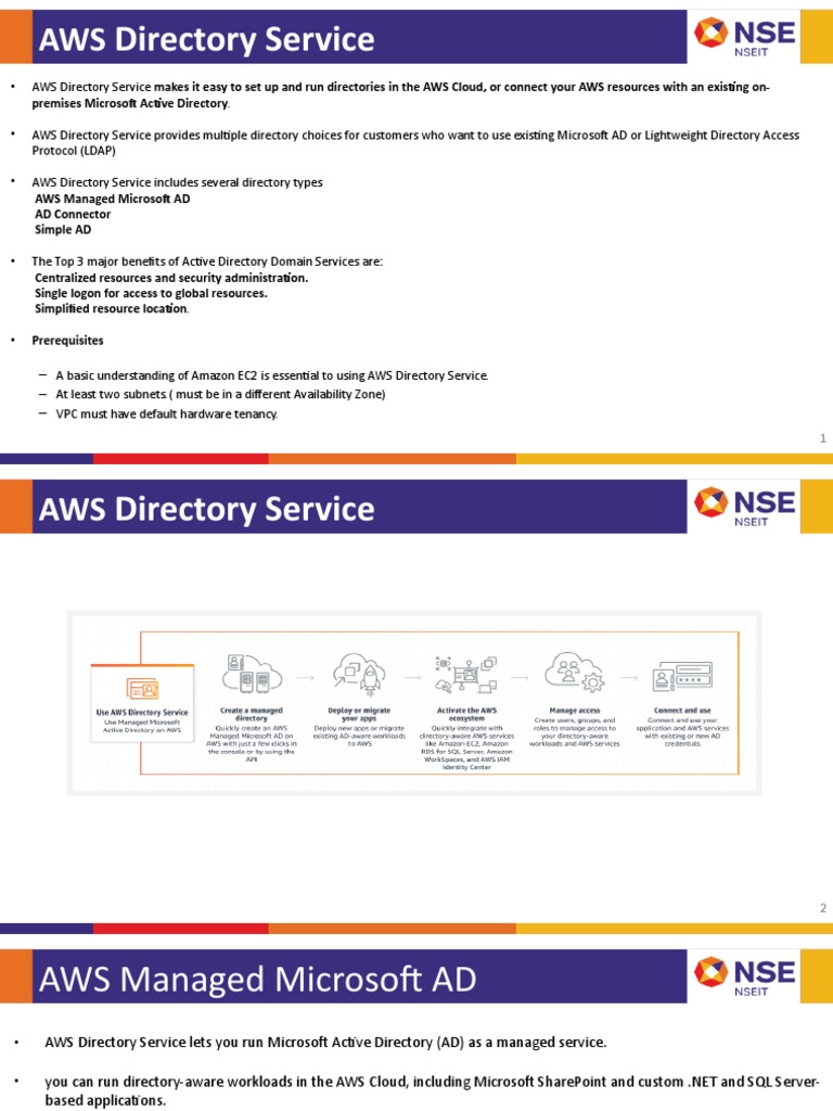 Aws Directory Service | PDF | Active Directory | Amazon Web Services