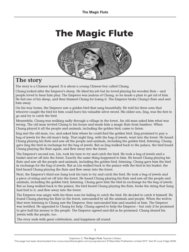 E3 The Magic Flute Final Proof Revised | PDF | Vocabulary | Reading ...