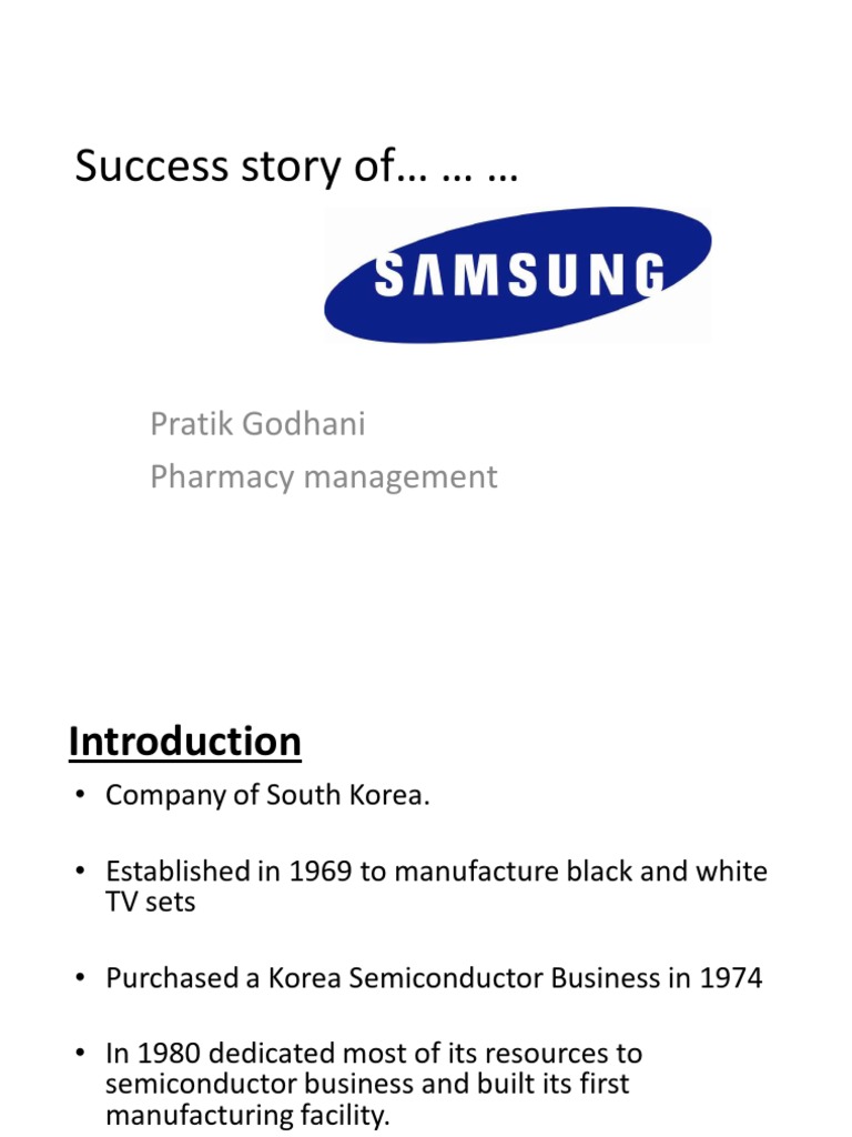 Samsung Success Story | PDF