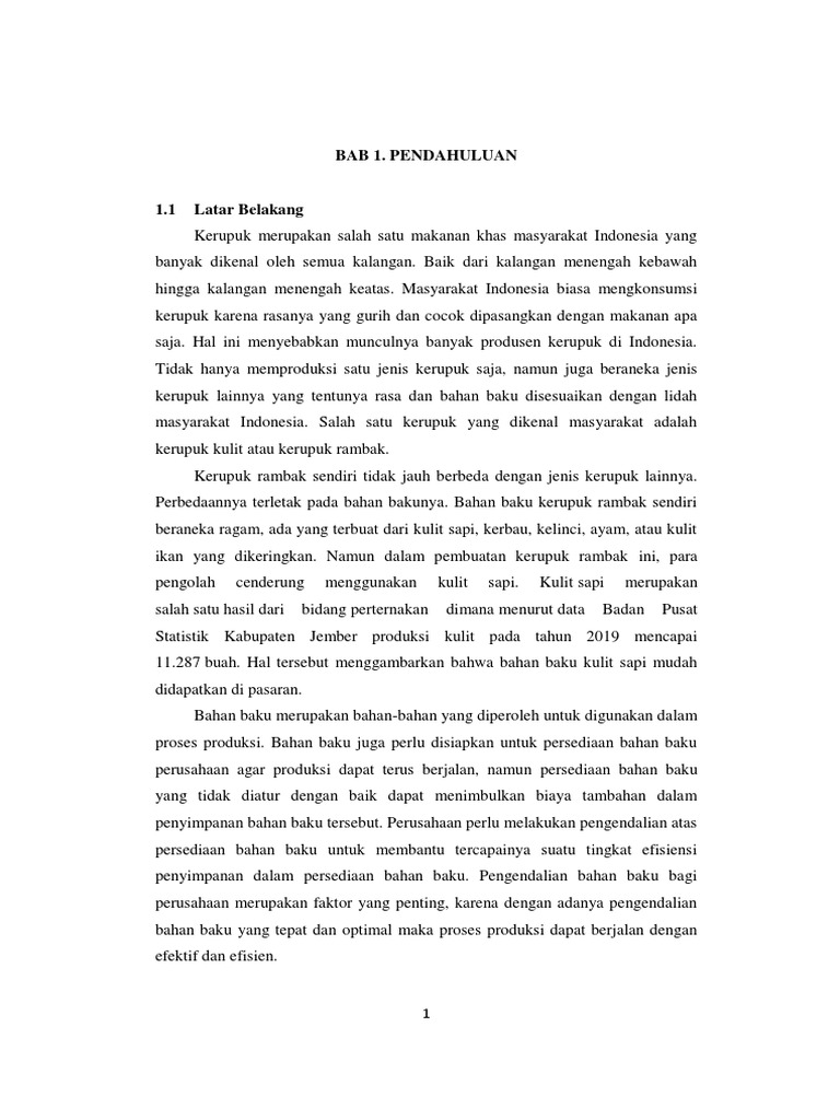 Bab 1. Pendahuluan | PDF