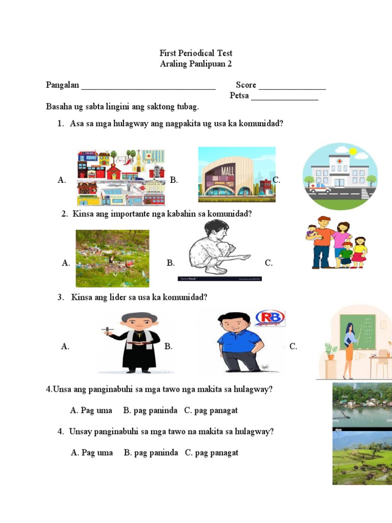 First Periodical Test IN ARAL PAN | PDF
