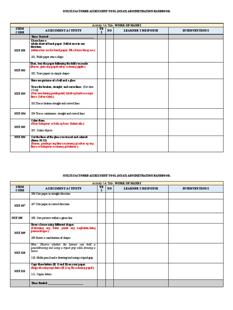 Activity 5A Title Work of Hands | PDF