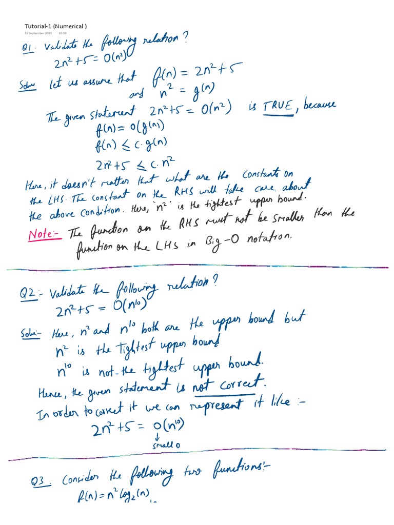 Tutorial - 1 (HW Solution) | PDF