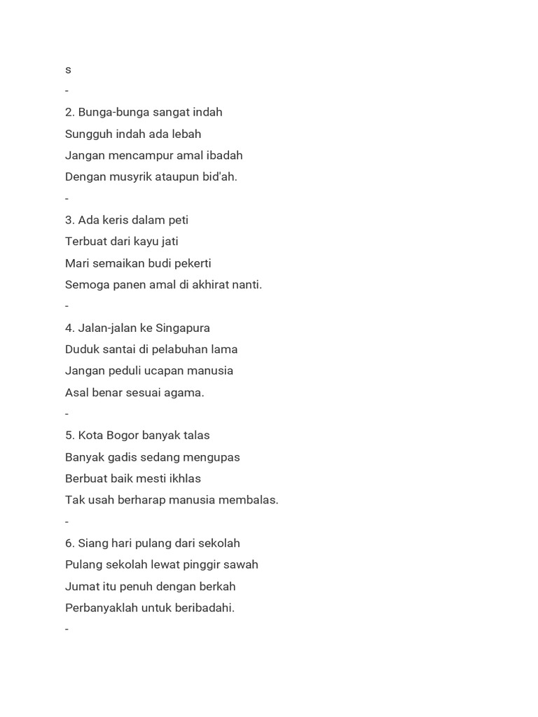 Pantun Islami | PDF