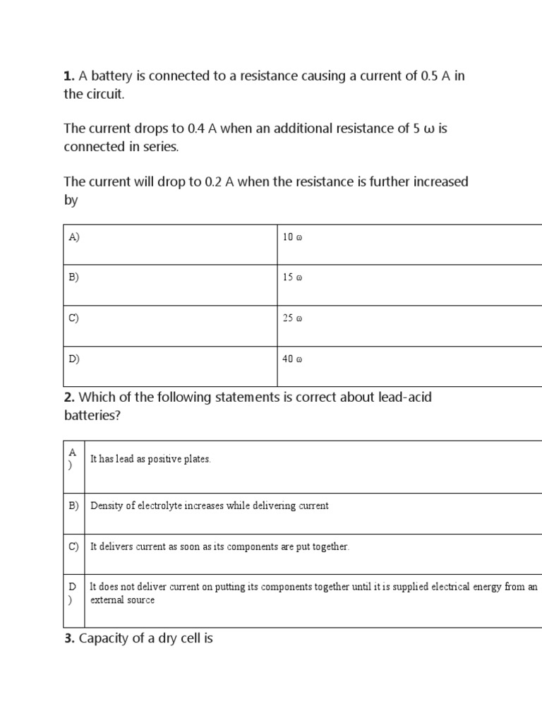 Bat MCQ | PDF | Metrology | Electricity