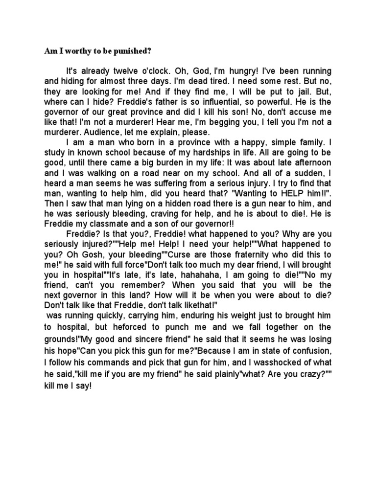 Am I Worthy To Be Punished | PDF