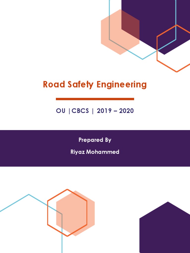 Road Safety Engineering | PDF | Traffic Collision | Traffic
