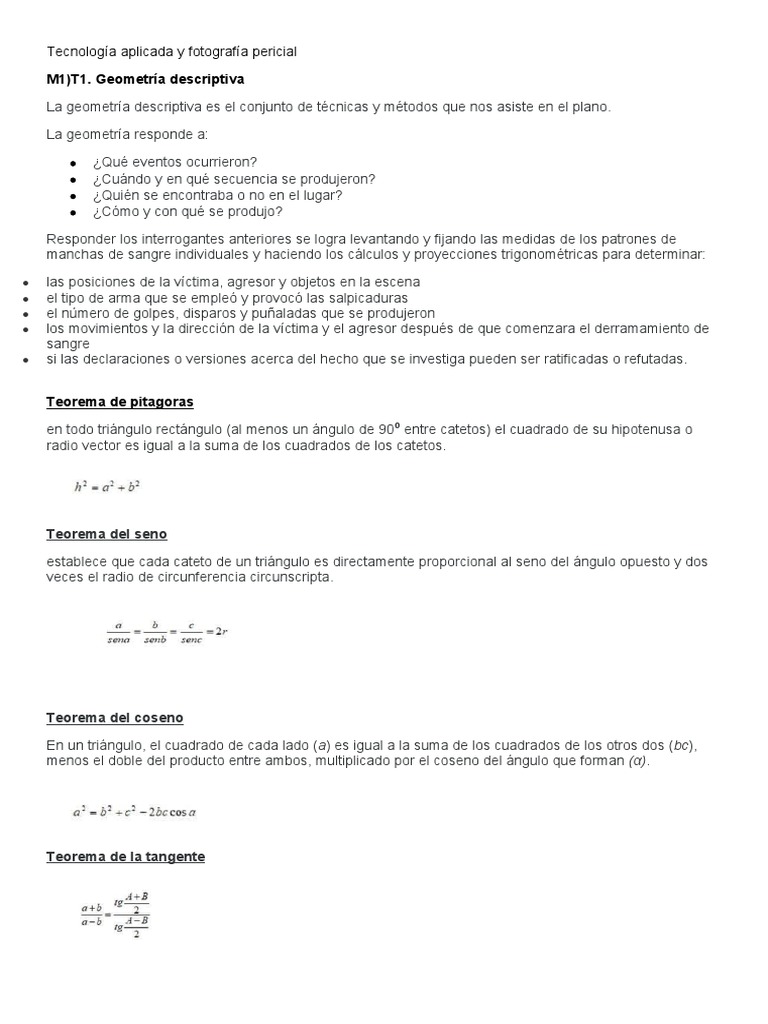 Resumen M1 y M2 - Tec | PDF | Triángulo | Velocidad de la película