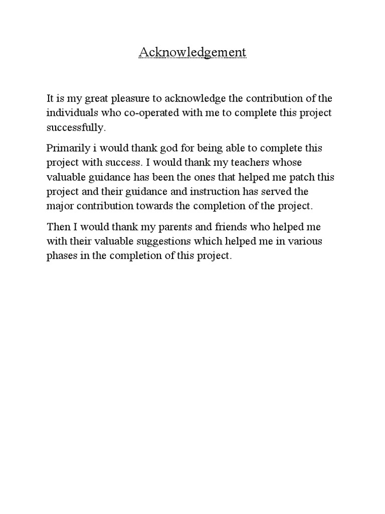 Acknowledgement BIO | PDF