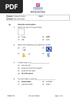 ICT Grade 3 Exam | PDF | Input/Output | Computer File