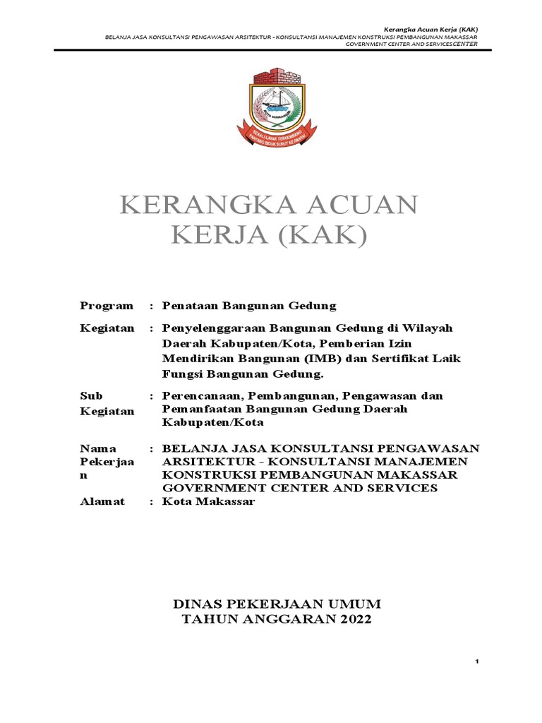 KAK Gedung MPP | PDF | Teknologi & Rekayasa