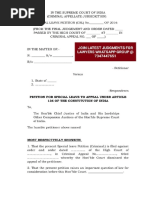 Format of Counter Affidavit Against Special Leave Petition (SLP) Under ...