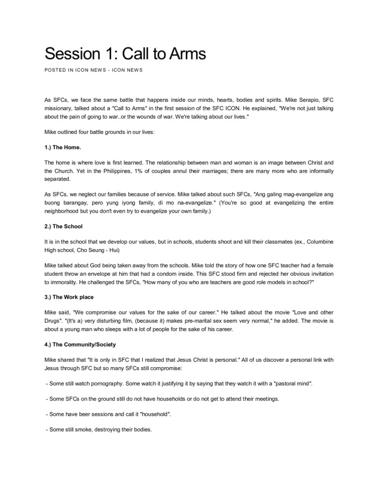 SFC - Icon 2011 | PDF | Prayer | Jesus