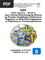 Esp 8 Quarter 1 Week 7 | PDF