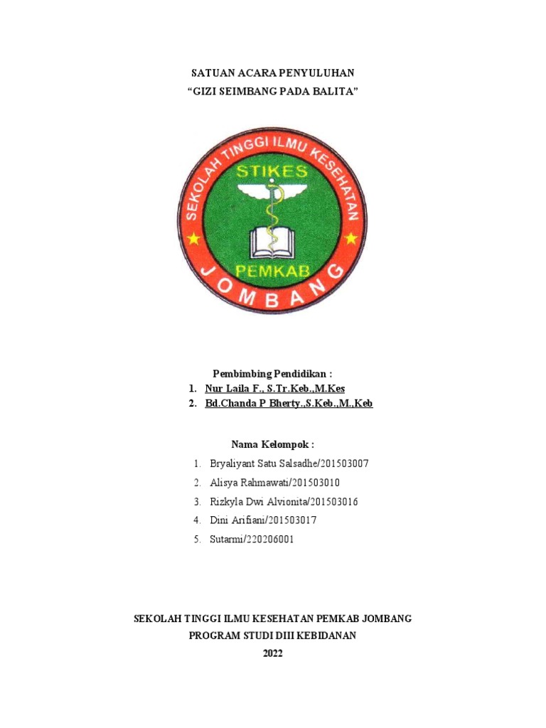 Sap Gizi Seimbang Komunitas - 1 | PDF