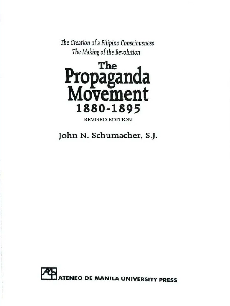 The Propaganda Movement 1880-1895 | PDF