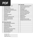Store Opening and Closing Checklist | PDF