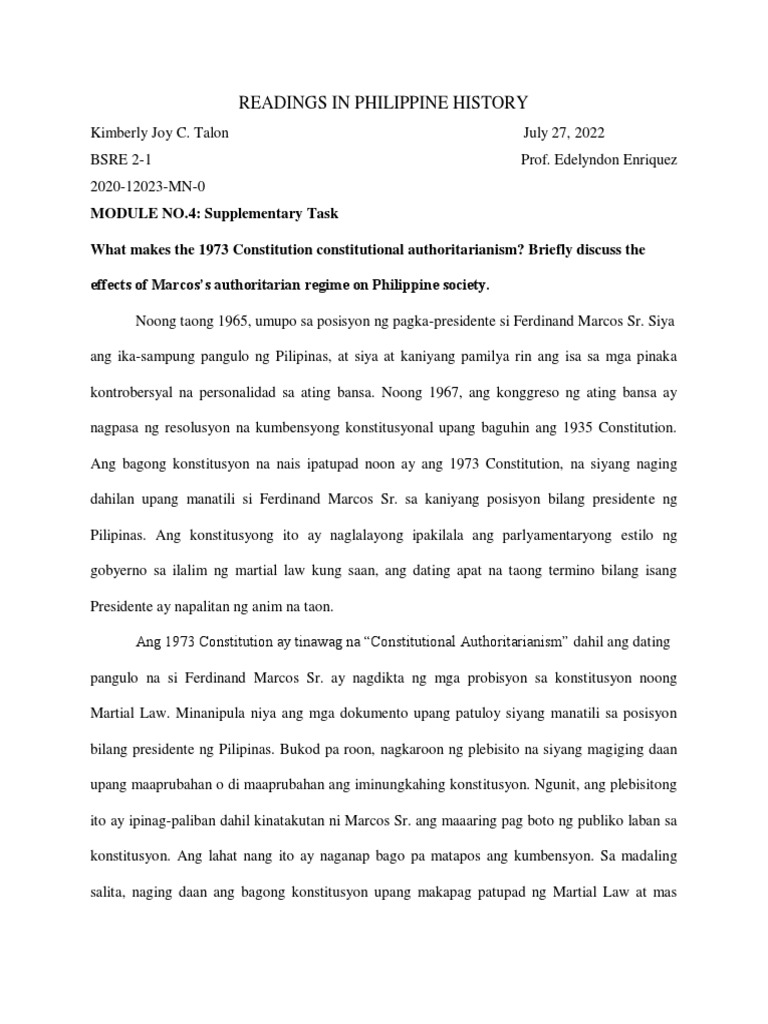 TALON - BSRE2-1 - RIPH - M4 and FINAL EXAM | PDF