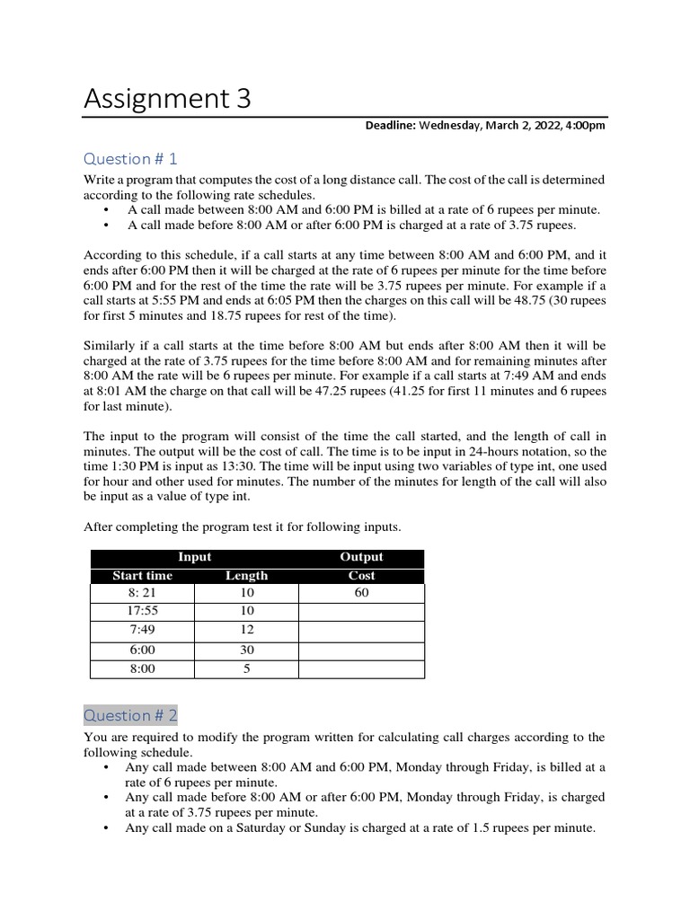 Assignment 3 | PDF | Sequence | Computer Engineering