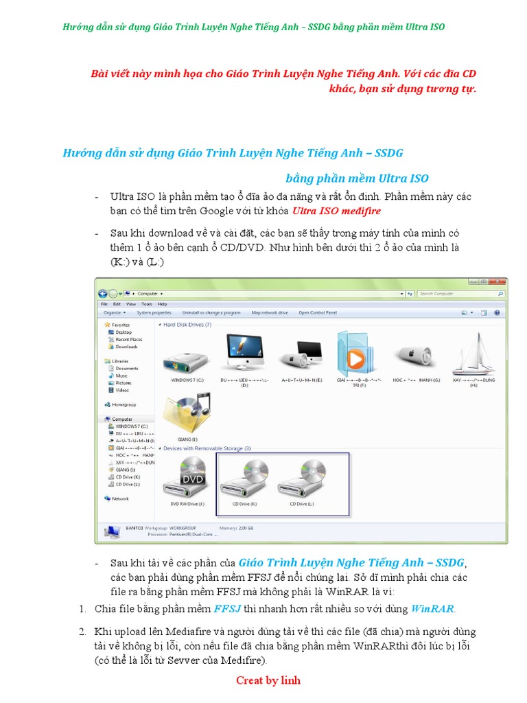 Huong Dan Su Dung Giao Trinh Luyen Nghe Eng - SSDG | PDF