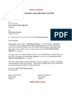 RWA Letter Sample for Bank Guarantee | PDF | Letter Of Credit | Banks